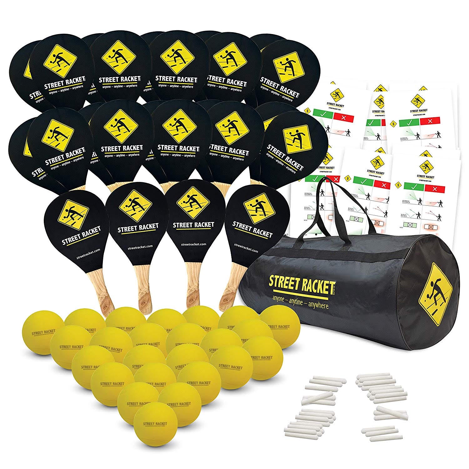 24 Player Street Racket Set – StreetRacketUSA